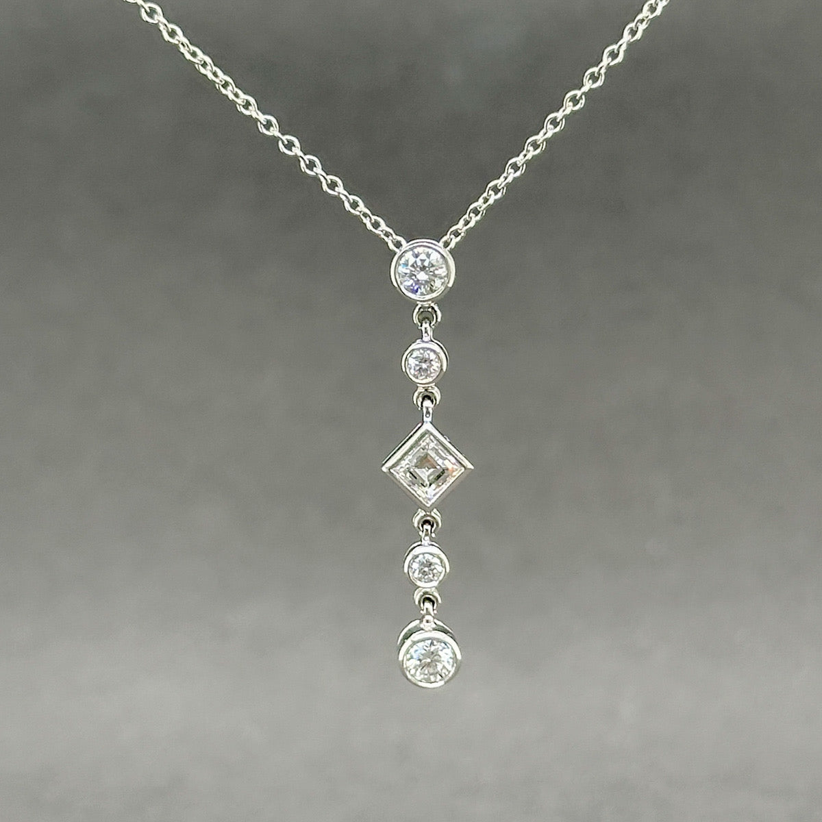 Estate Tiffany & Co. Platinum 0.35ctw Diamond Grace Pendant – Walter ...