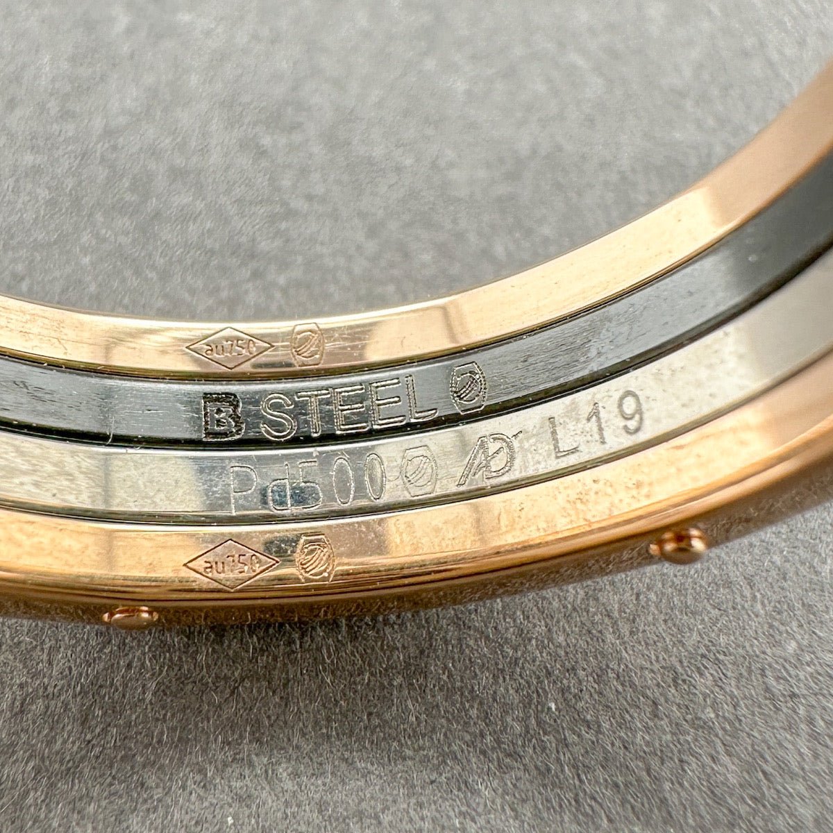 Estate 18K Rose Gold Steel & Palladium Ring – Walter Bauman Jewelers