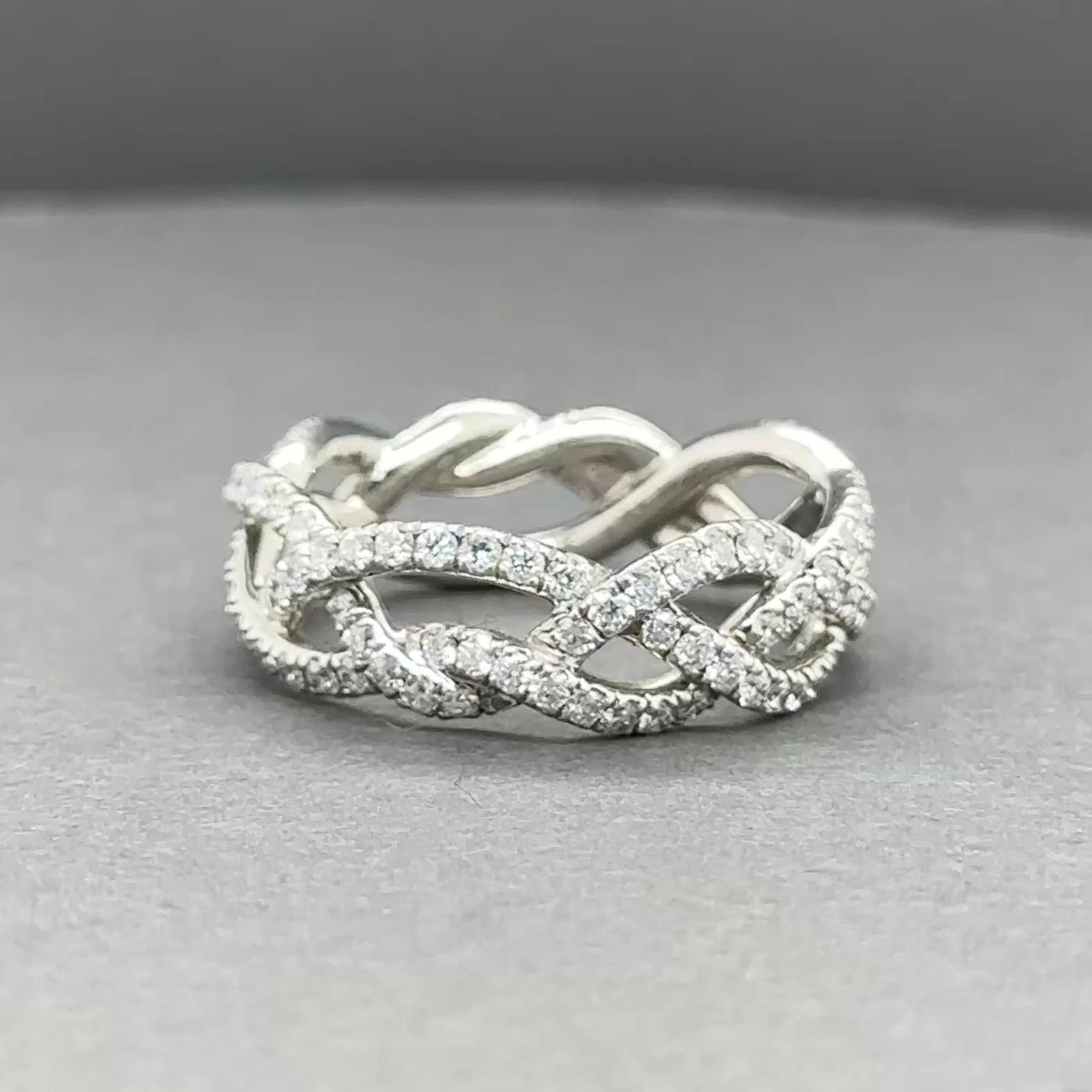 Estate David Yurman Platinum Wisteria 1.35ctw Diamond Ring – Walter ...