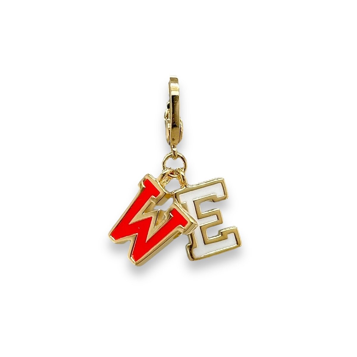 Sterling Silver Orange and White Enamel "WE" Charm (Copy) – Walter ...