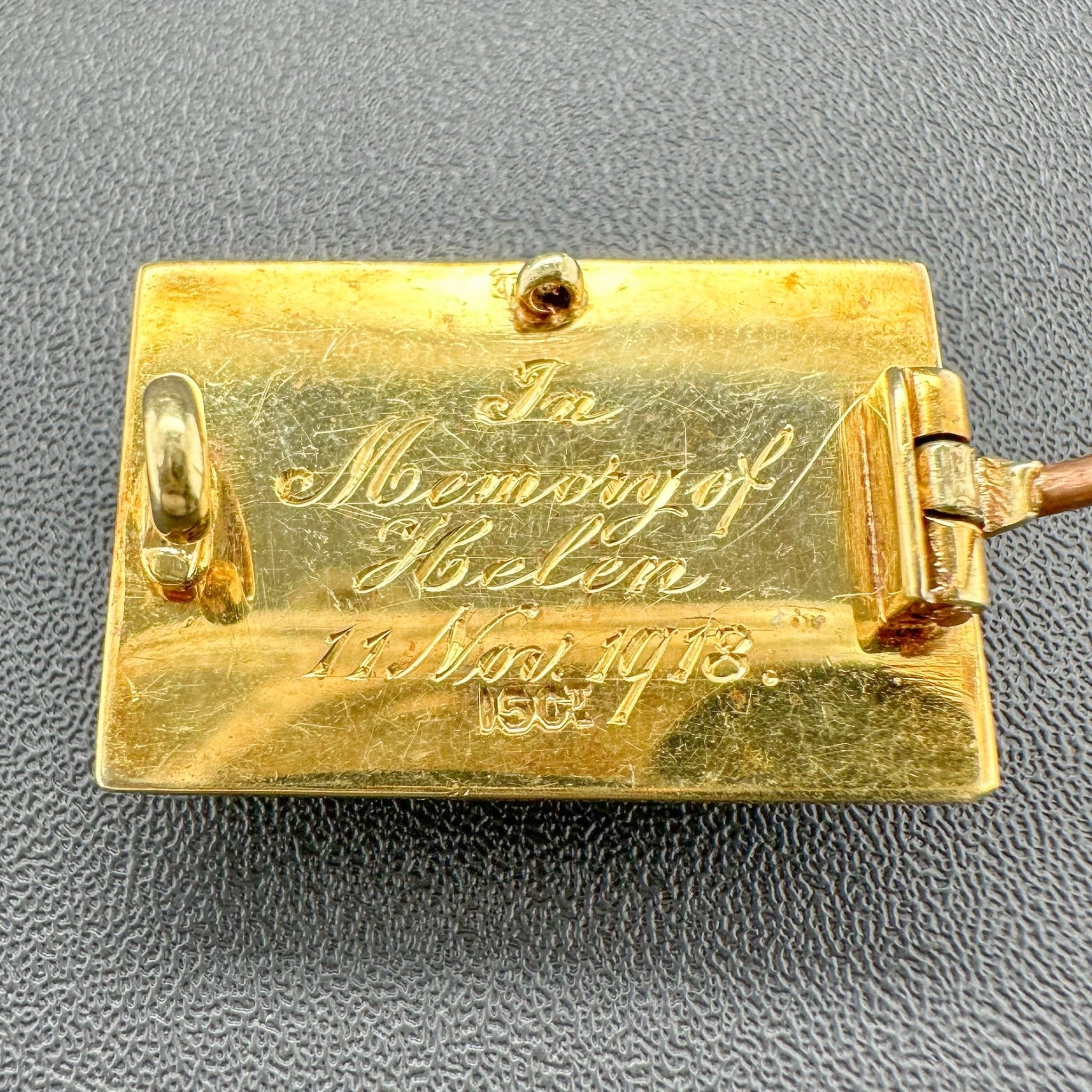 Estate 15K Yellow Gold Victorian Mourning Pin – Walter Bauman Jewelers