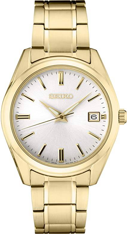 Men's Seiko Essentials Gold-Tone STST Bracelet Watch SUR314 | Walter ...