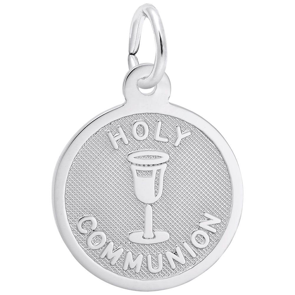Petite Holy Communion Disc SS Charm | Walter Bauman Jewelers