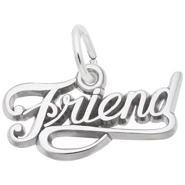 SS Friend Charm | Walter Bauman Jewelers