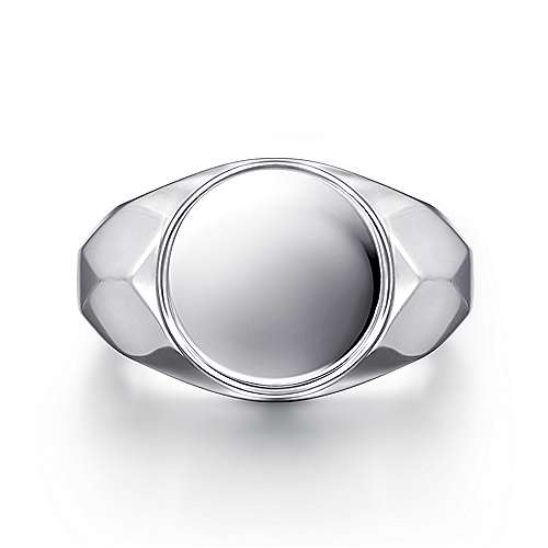Sterling Silver Men's Round Signet Ring – Walter Bauman Jewelers