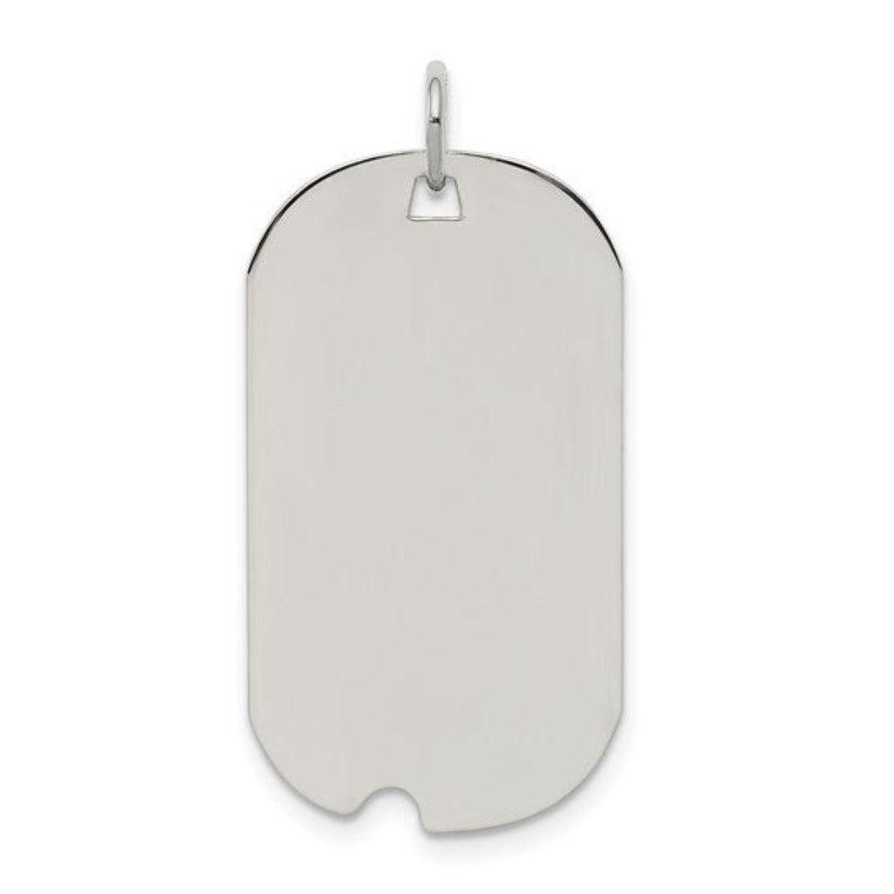 SS Oval Tag Pendant | Walter Bauman Jewelers