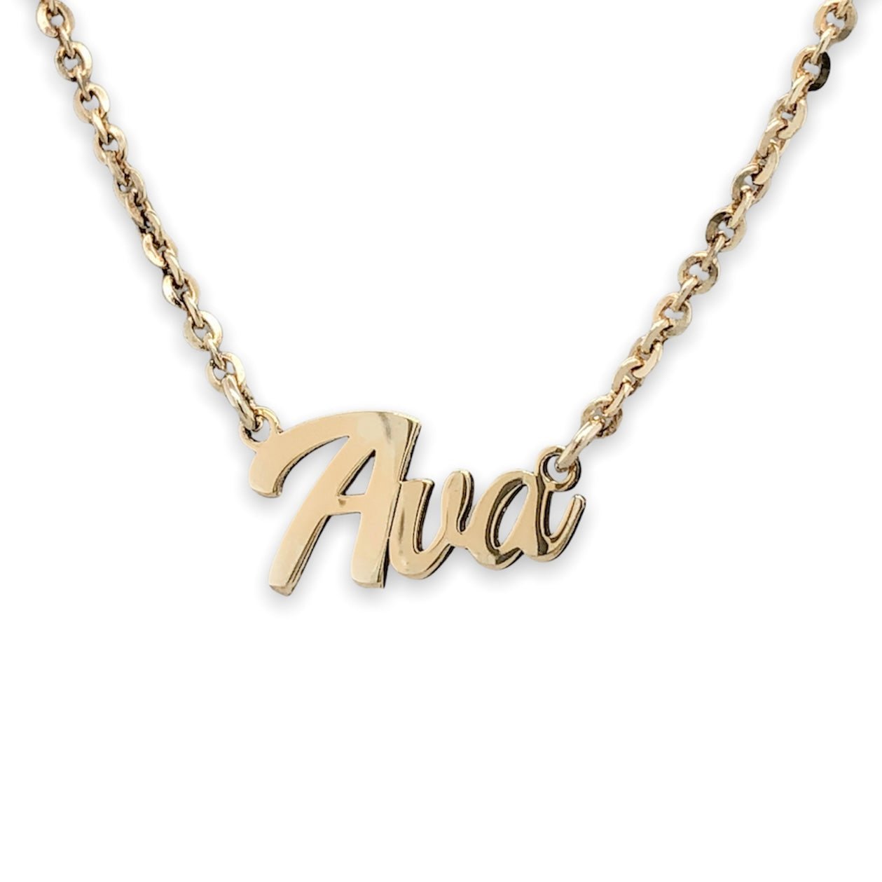 YGP Sterling Script “Ava” Nameplate Necklace | Walter Bauman Jewelers