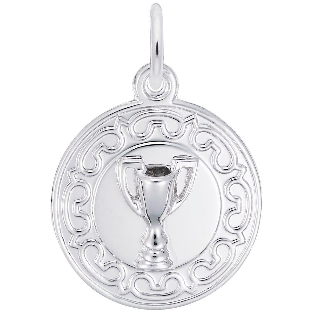 Trophy Disc Sterling Silver Charm – Walter Bauman Jewelers